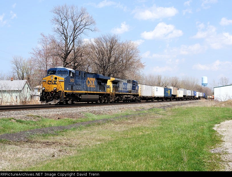 Westbound CSX Q117 is at MP115 on track number One